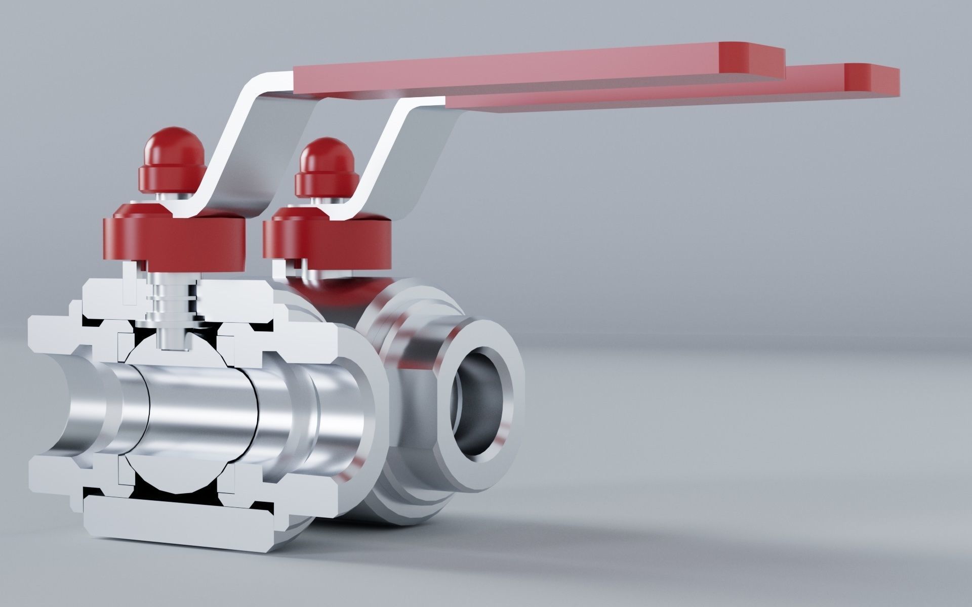 Ball Valve Free 3D model free VR / AR / low-poly 3D model | CGTrader