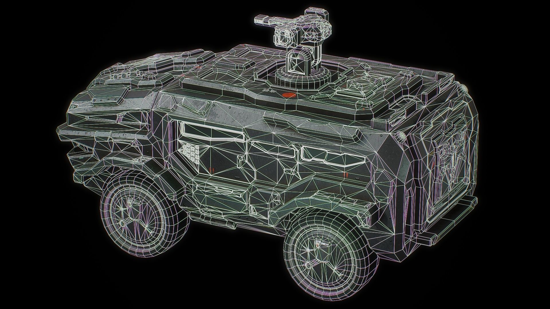 3D model Futuristic SWAT armored car VR / AR / low-poly | CGTrader