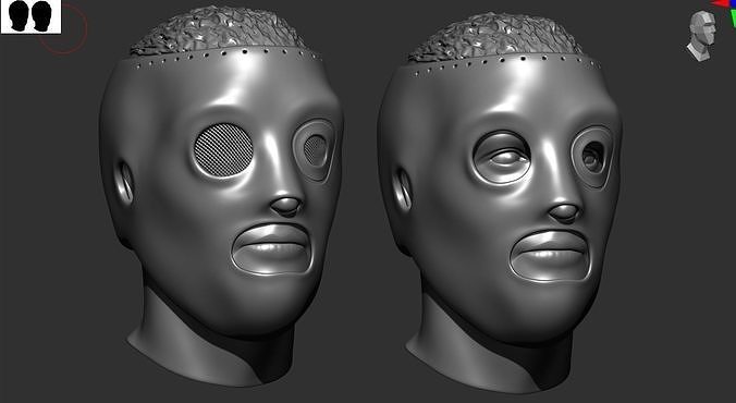 Slipknot mask 3D model 3D printable | CGTrader