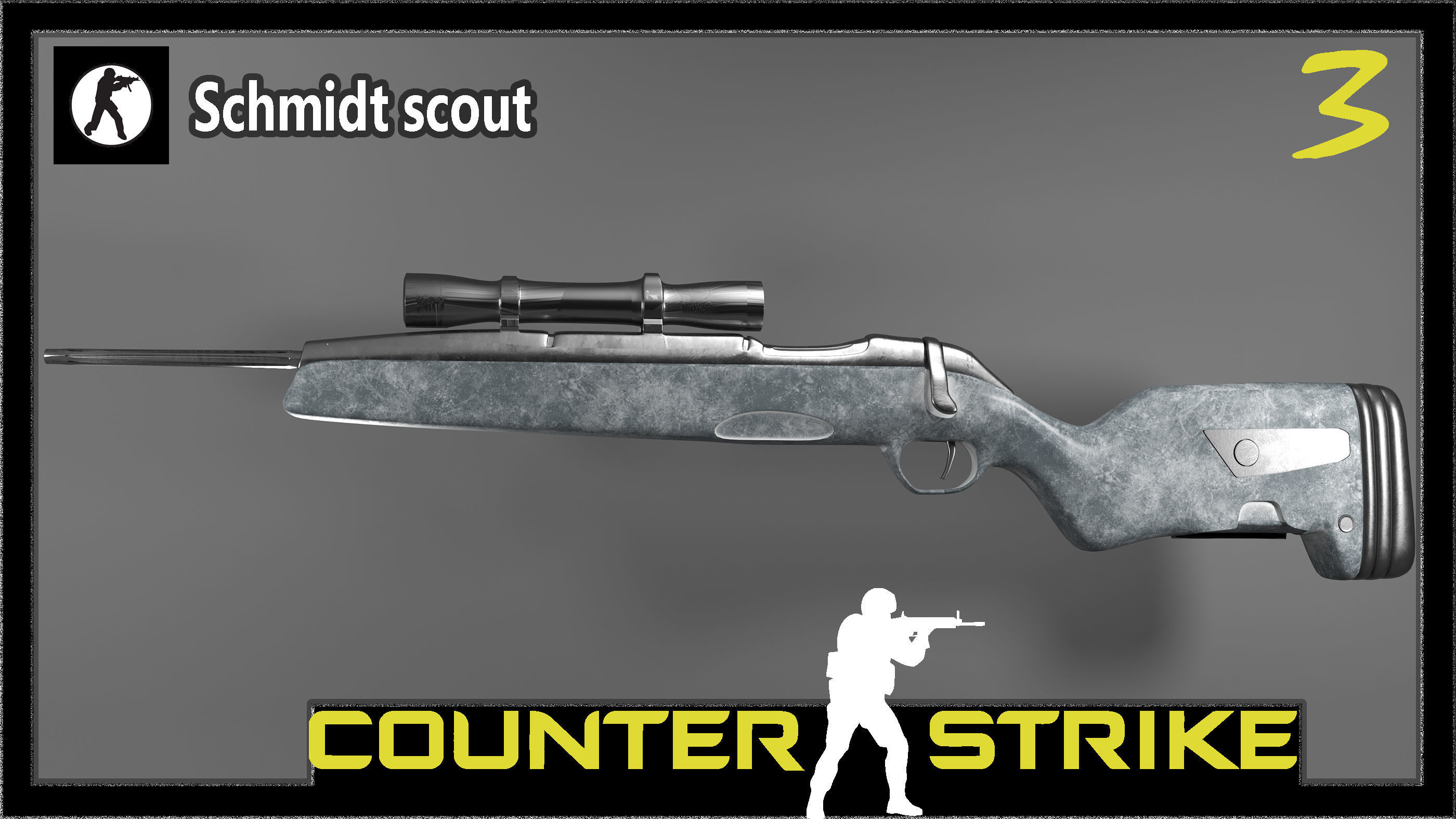 3D model 5 weapon Rifles in counter strike VR / AR / low-poly | CGTrader