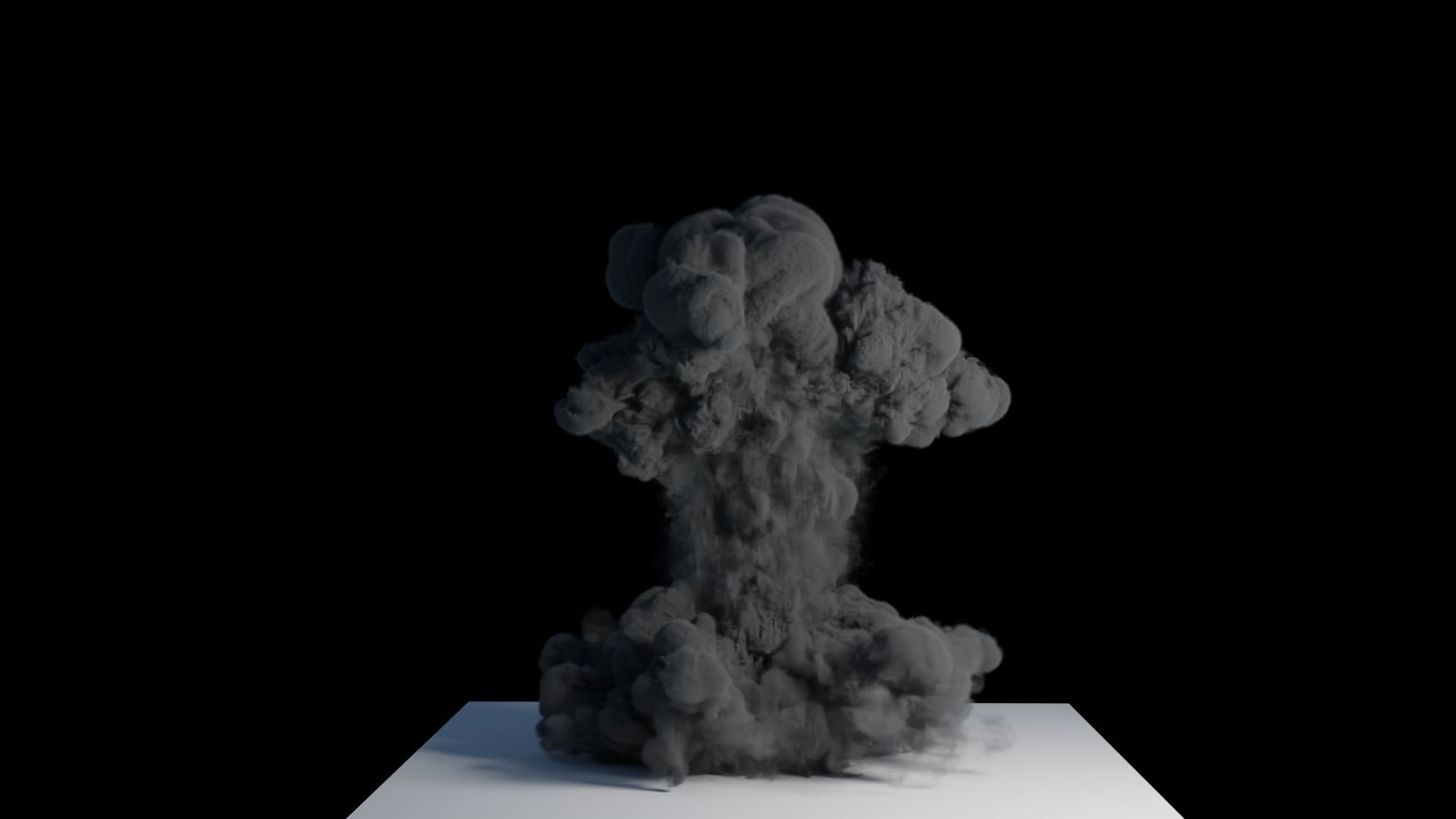 3D model Realistic Dirt Smoke Explosion Simulation VR / AR / low-poly ...