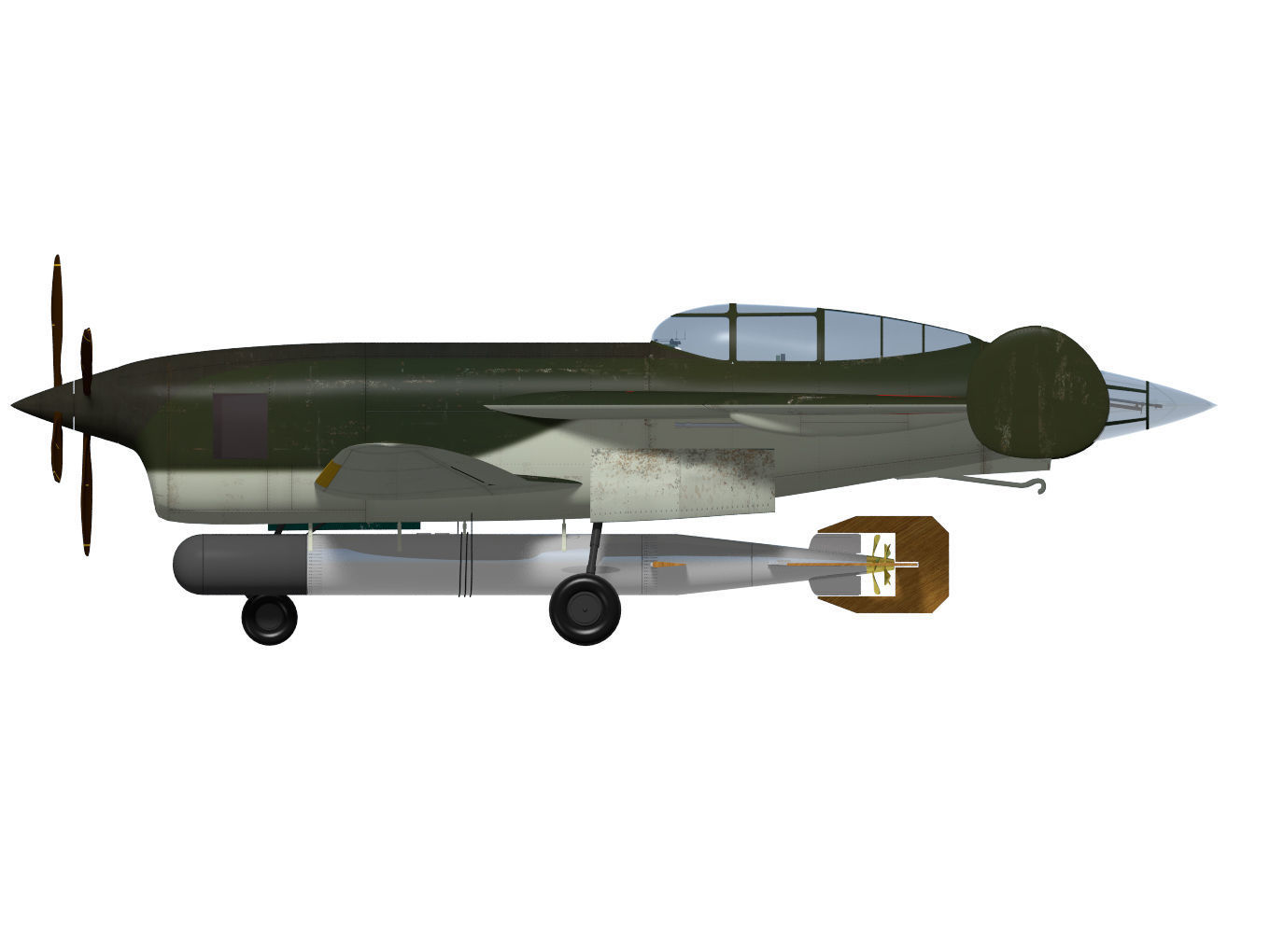 Payen Mitsubishi Pa400 3D model | CGTrader