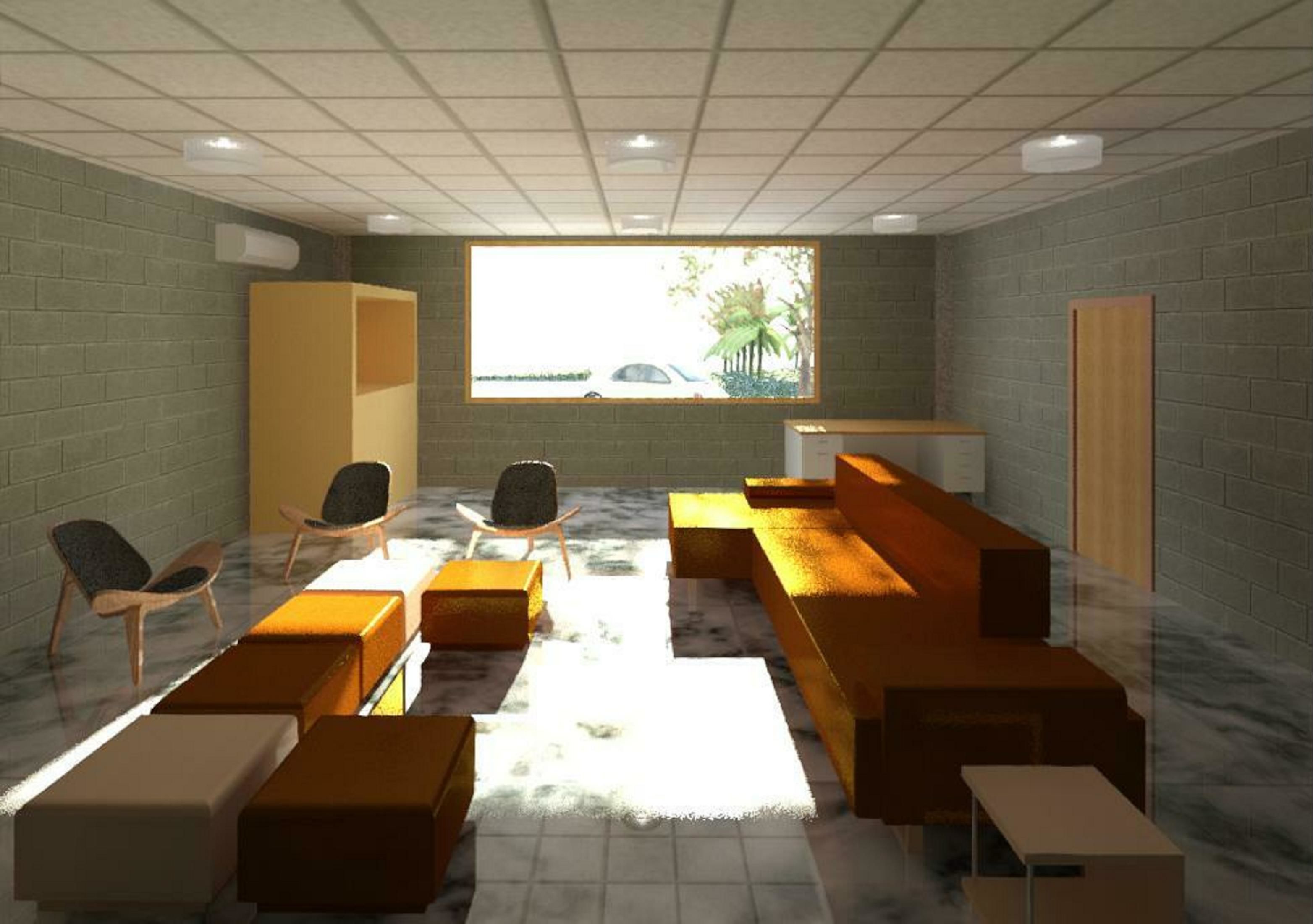 Resort house with swimming pool and parking and garden in Revit 3D ...