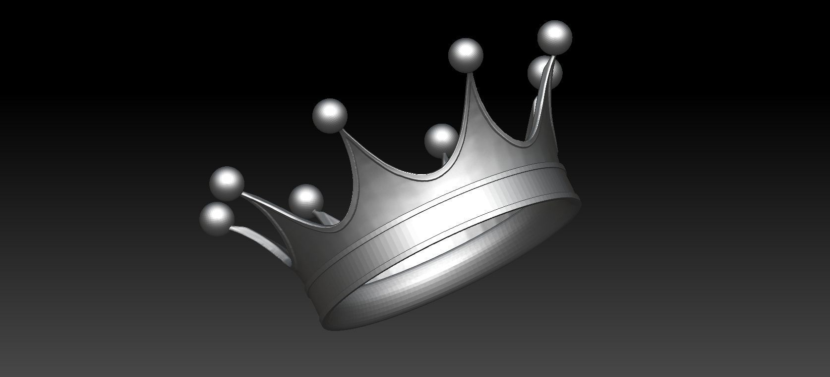 king Crown free 3D model 3D printable | CGTrader