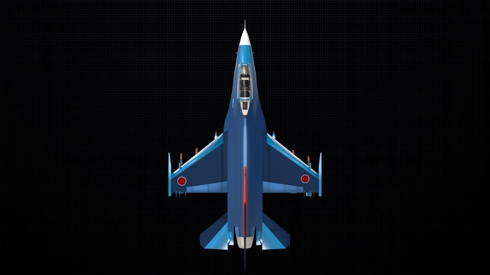 Mitsubishi F-2 3D model | CGTrader