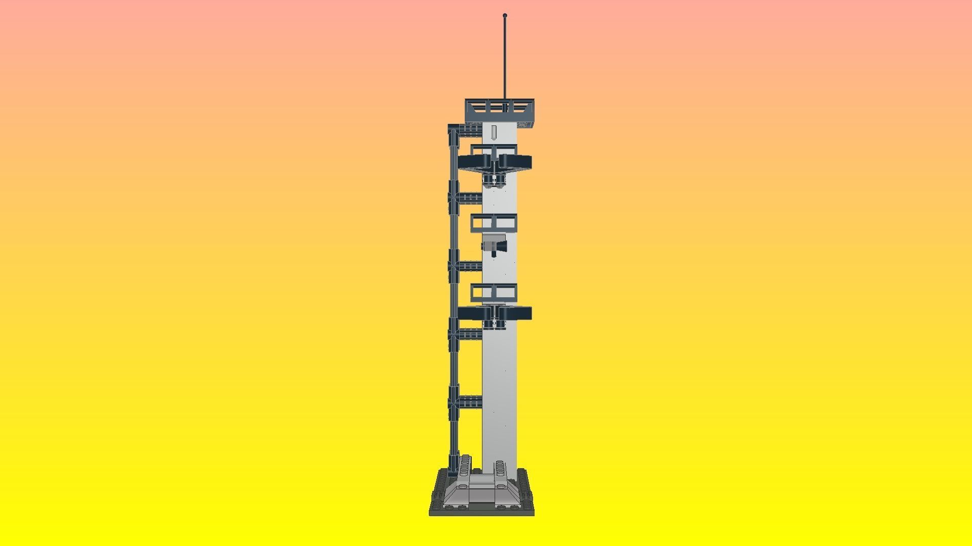 Lego Launch Tower Model 512 3D model | CGTrader