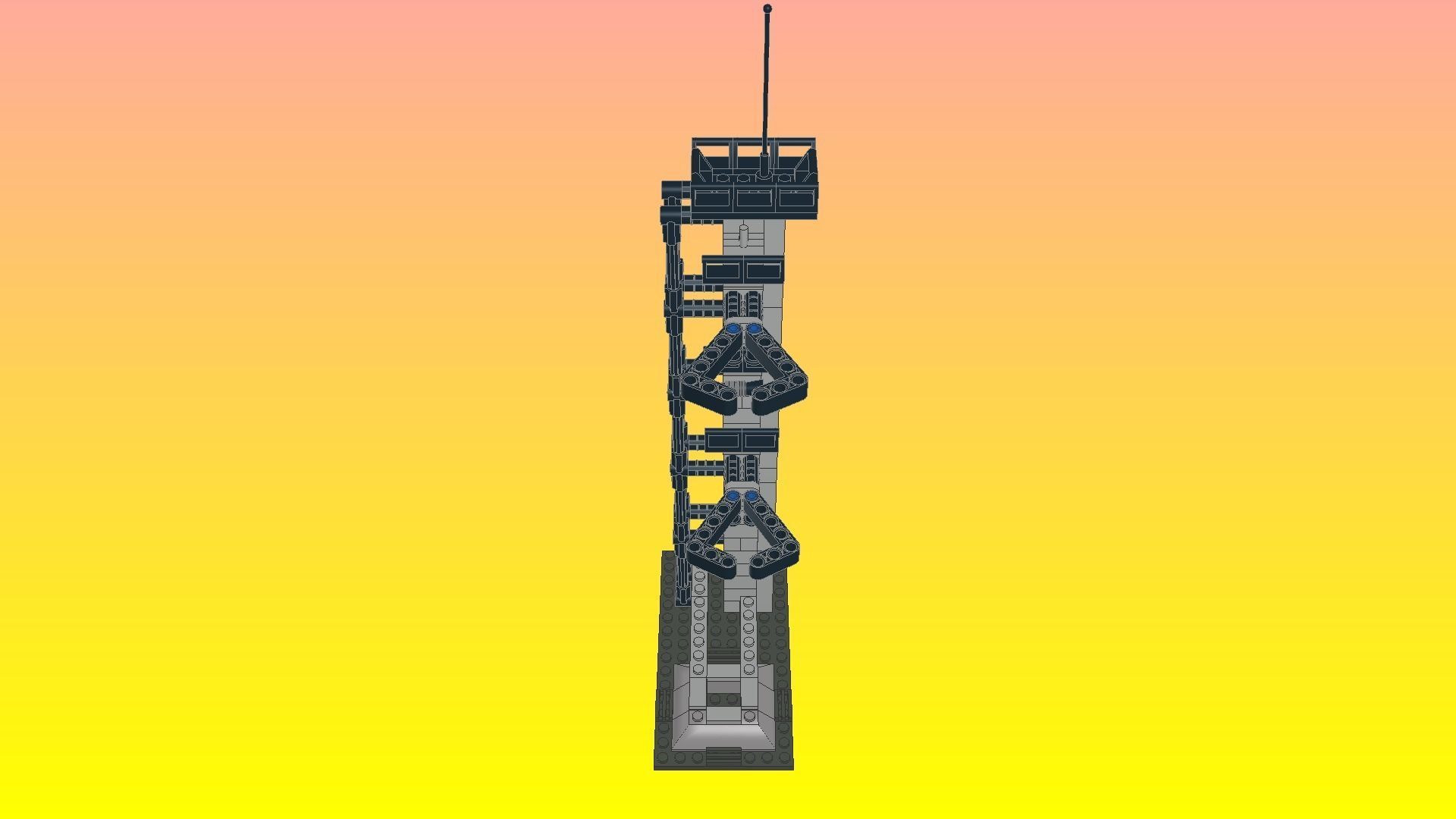 Lego Launch Tower Model 512 3D model | CGTrader