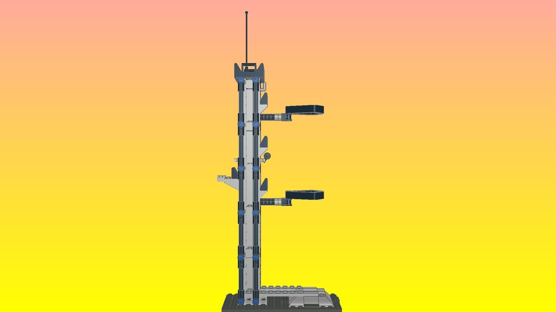 Lego Launch Tower Model 512 3D model | CGTrader