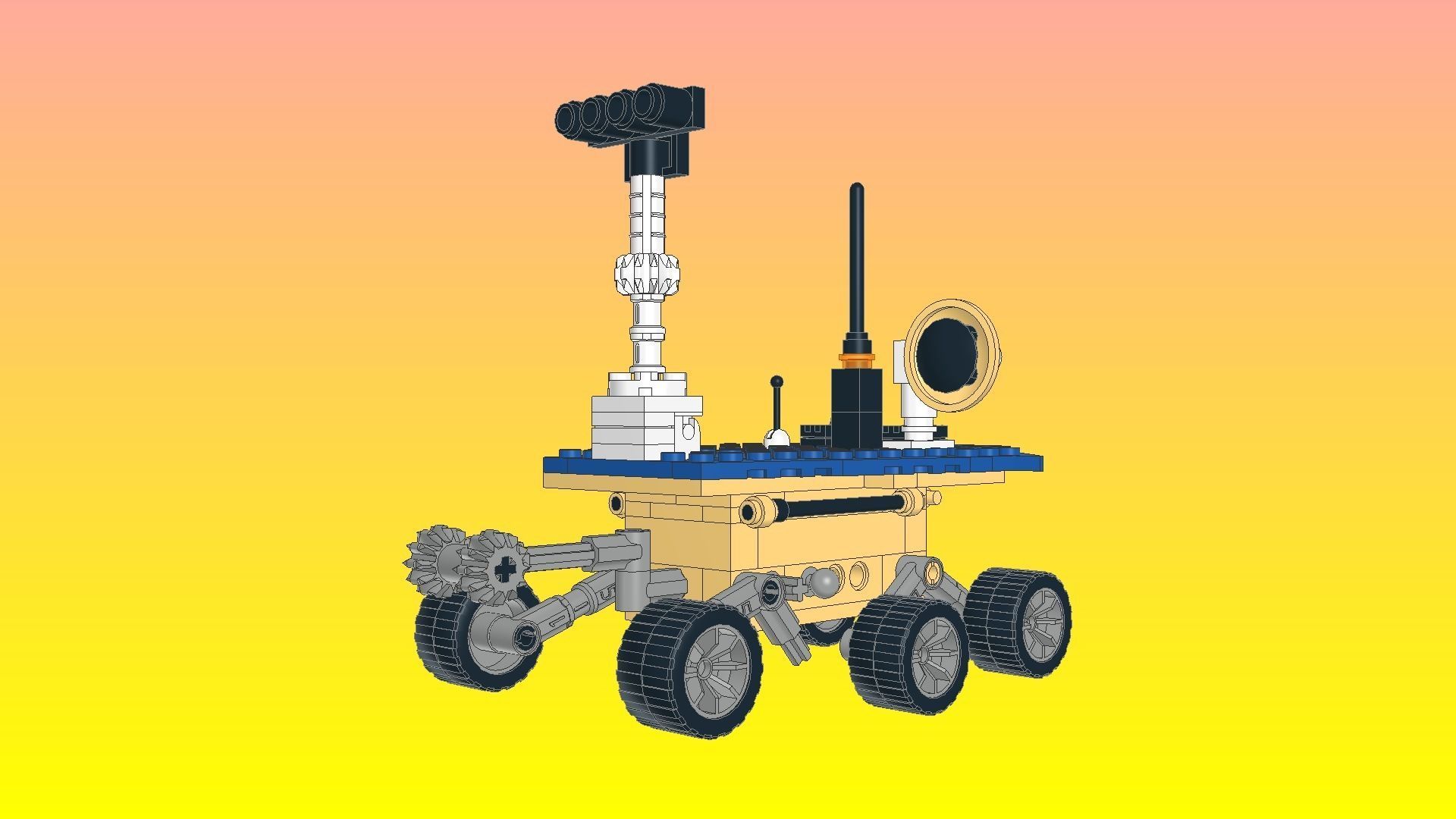 Lego Lunar Rover Model 512 3D model | CGTrader