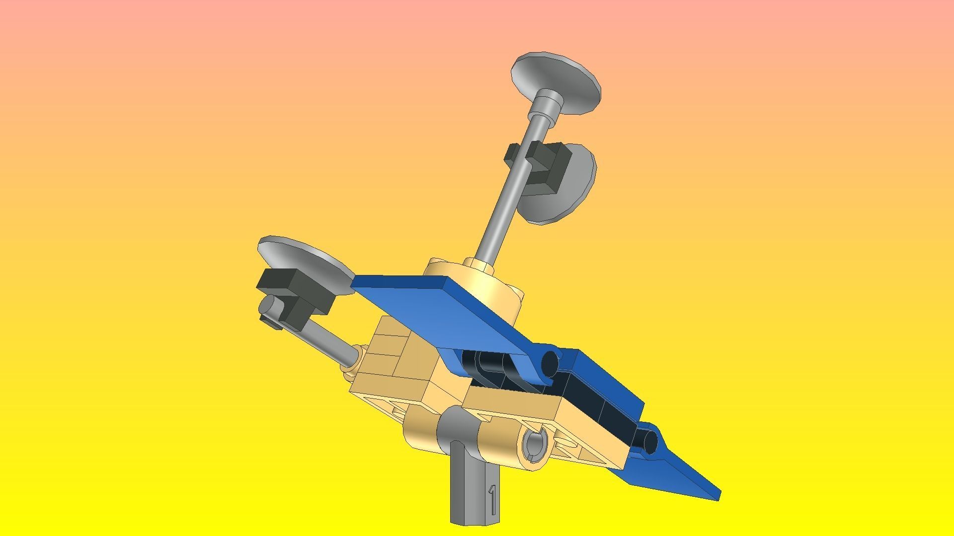 Lego Satellite Model 512 3D model | CGTrader