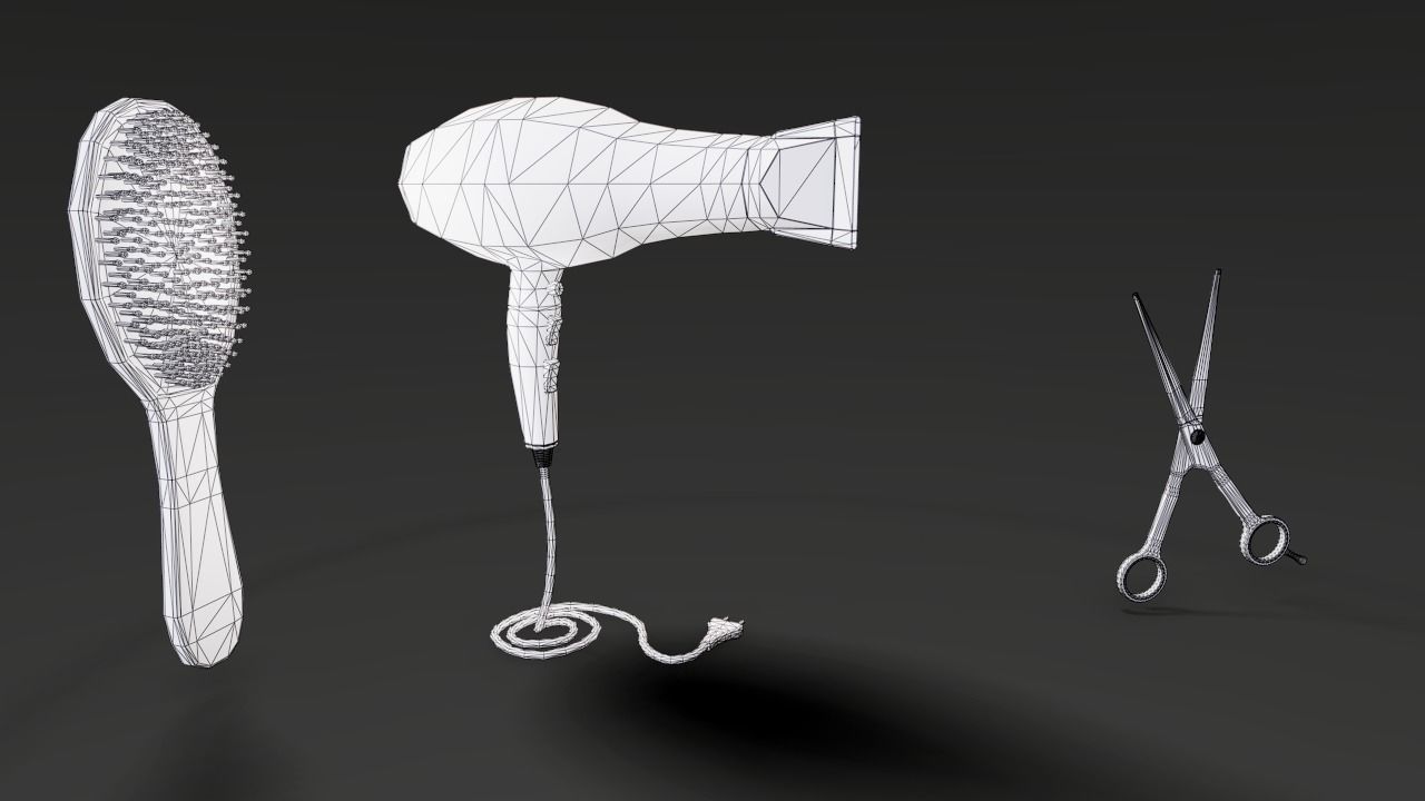 3D model Barber Tool VR / AR / low-poly | CGTrader