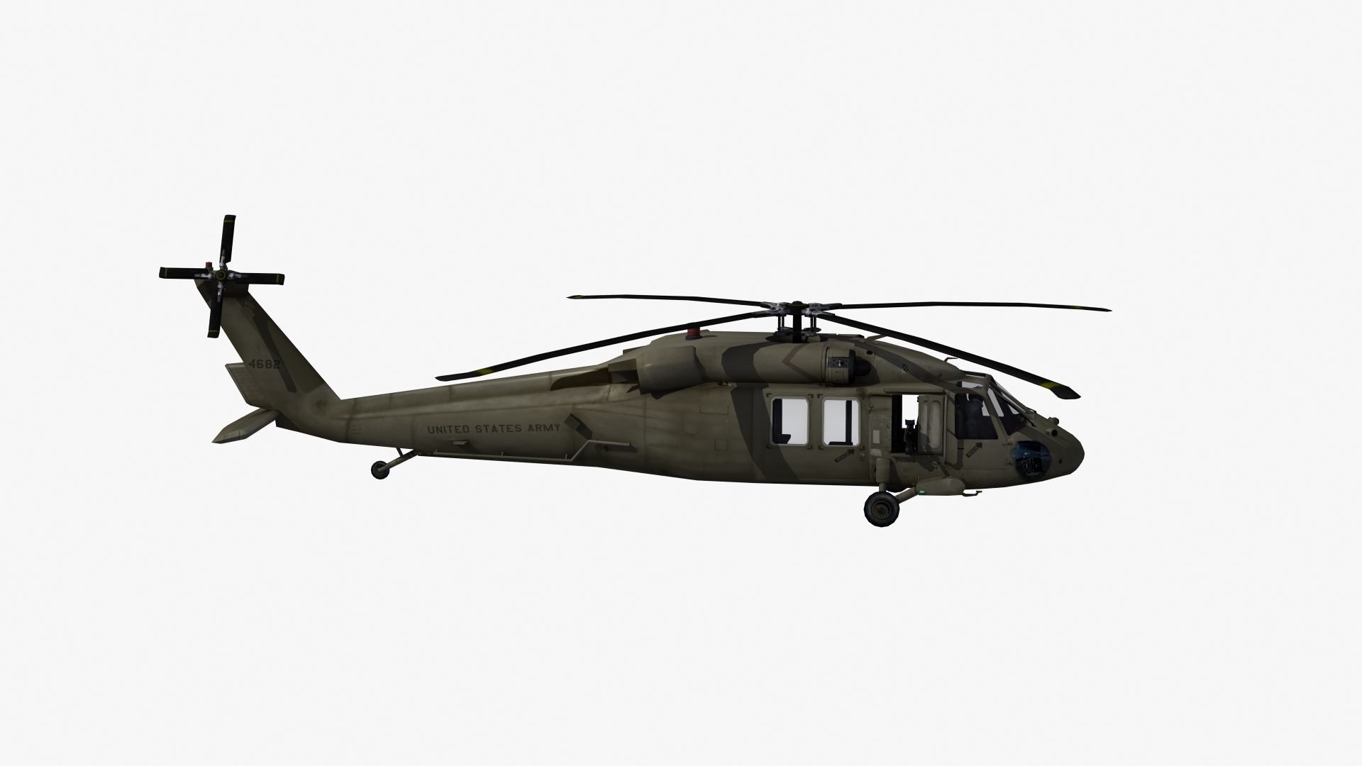 3D model UH60 Blackhawk Helicopter VR / AR / low-poly | CGTrader