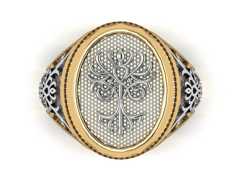 signet ring 3D model 3D printable | CGTrader