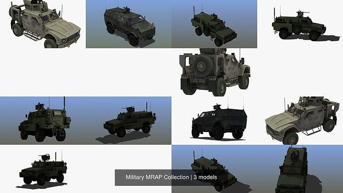 Military MRAP Collection VR / AR / low-poly | CGTrader