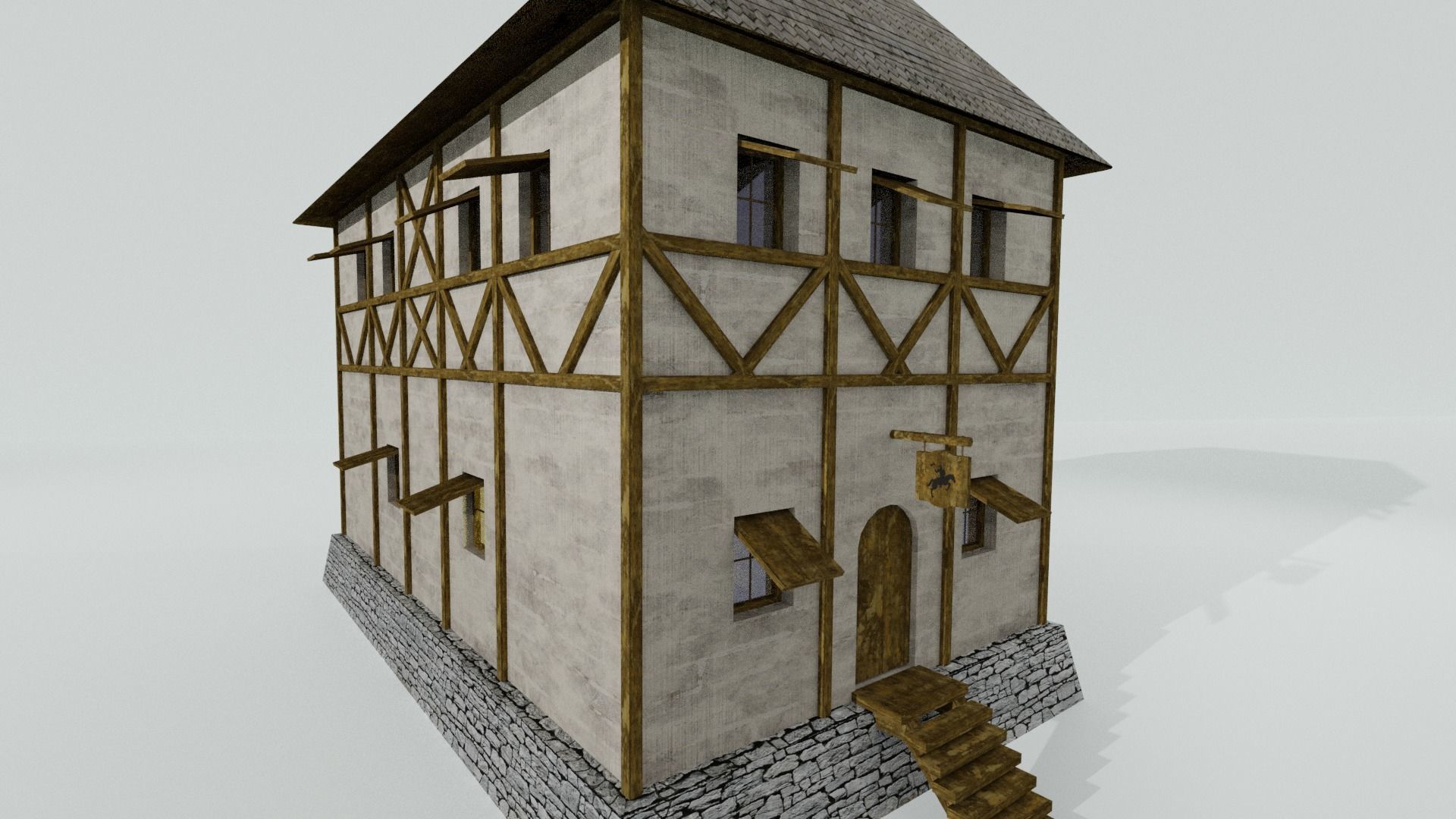 Medival House 3D model | CGTrader