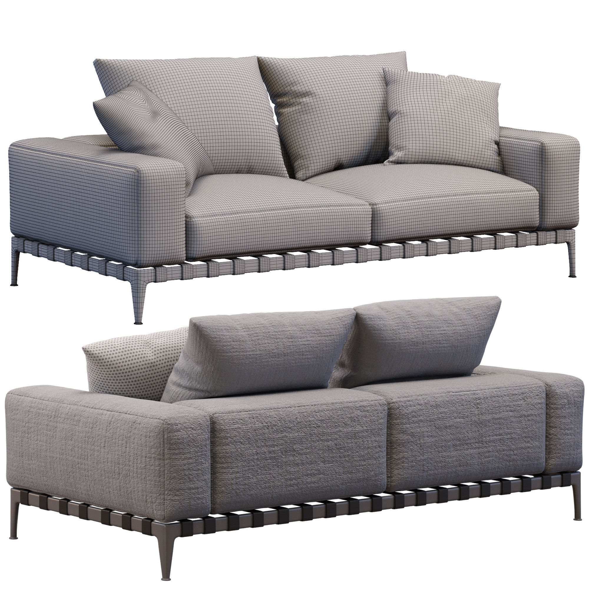 Sofa Gregory By Flexform 3D model | CGTrader