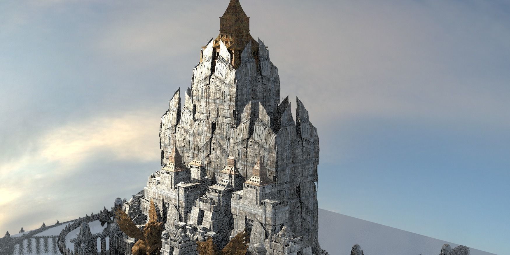 Clawed Armored Tower Systems City 3D model | CGTrader