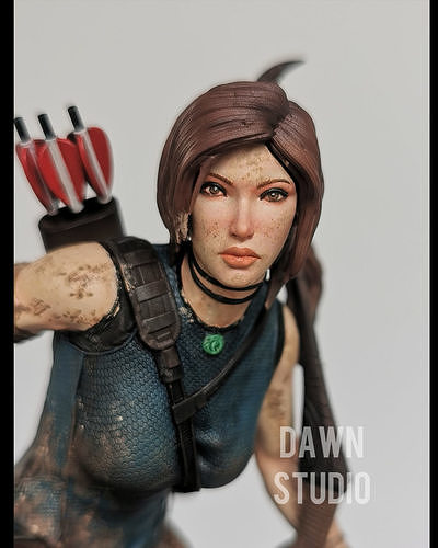 LARA CROFT BY CREATIVE GEEK MB 3D model 3D printable | CGTrader