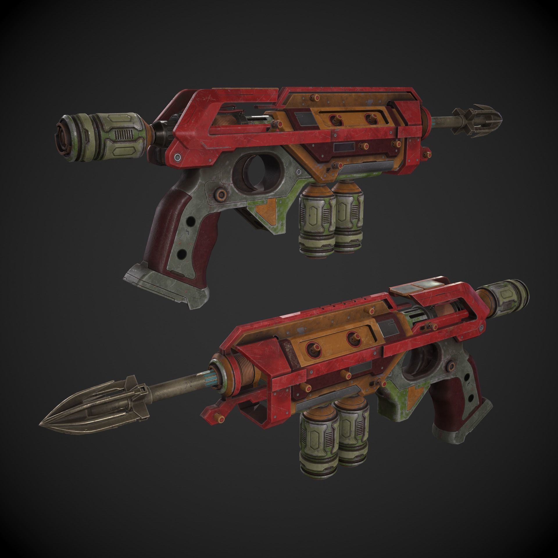 3D model Sci-fi Harpoon VR / AR / low-poly | CGTrader
