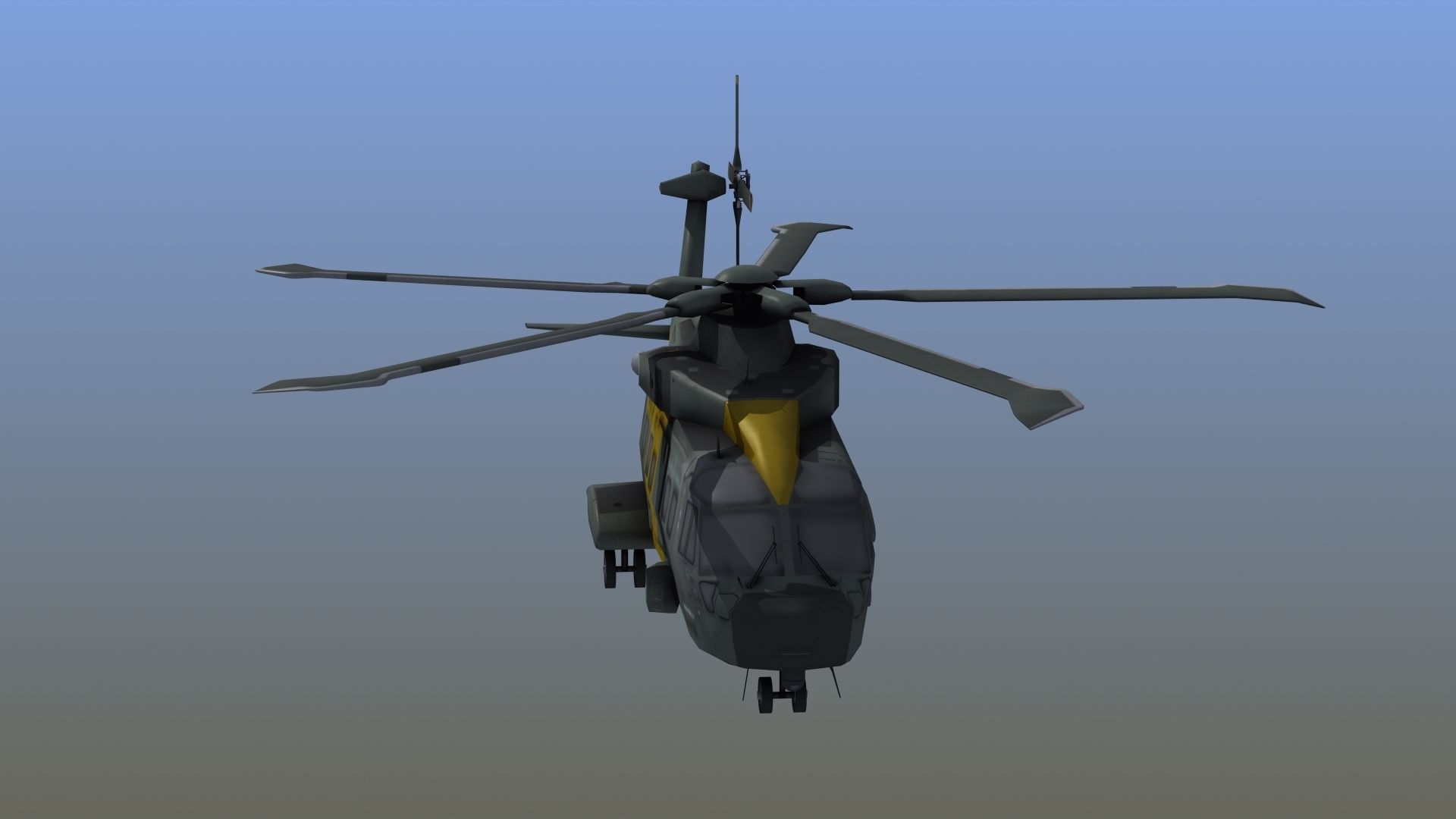 3D model AW101 Merlin Rescue LD1 VR / AR / low-poly | CGTrader