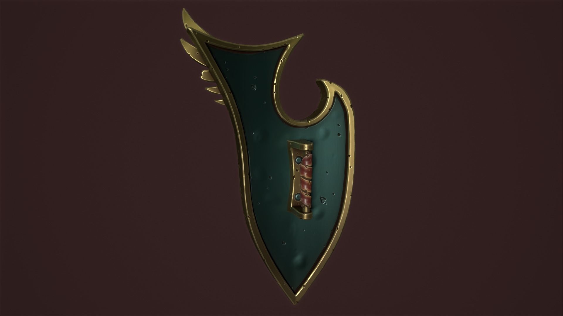 3D model Rune shield VR / AR / low-poly | CGTrader
