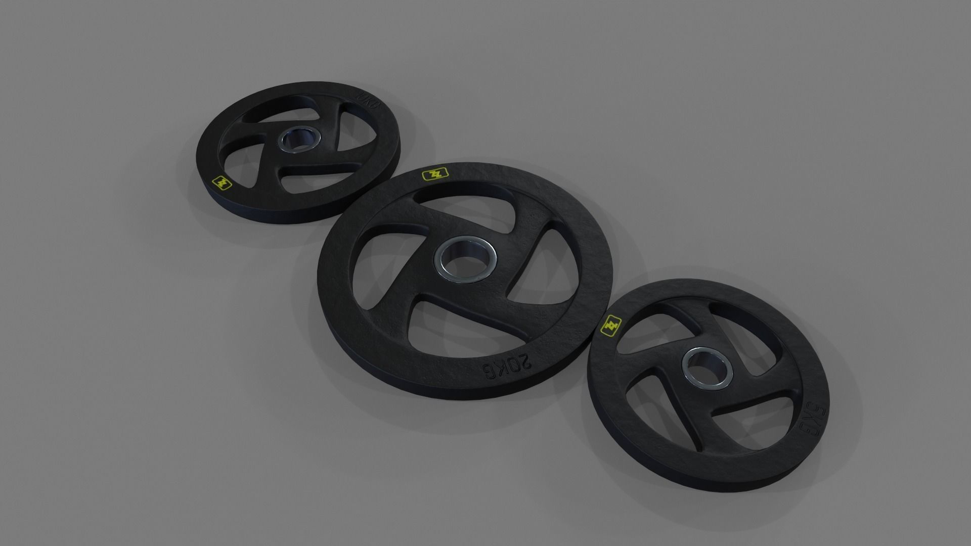 Barbell Plates free 3D model | CGTrader