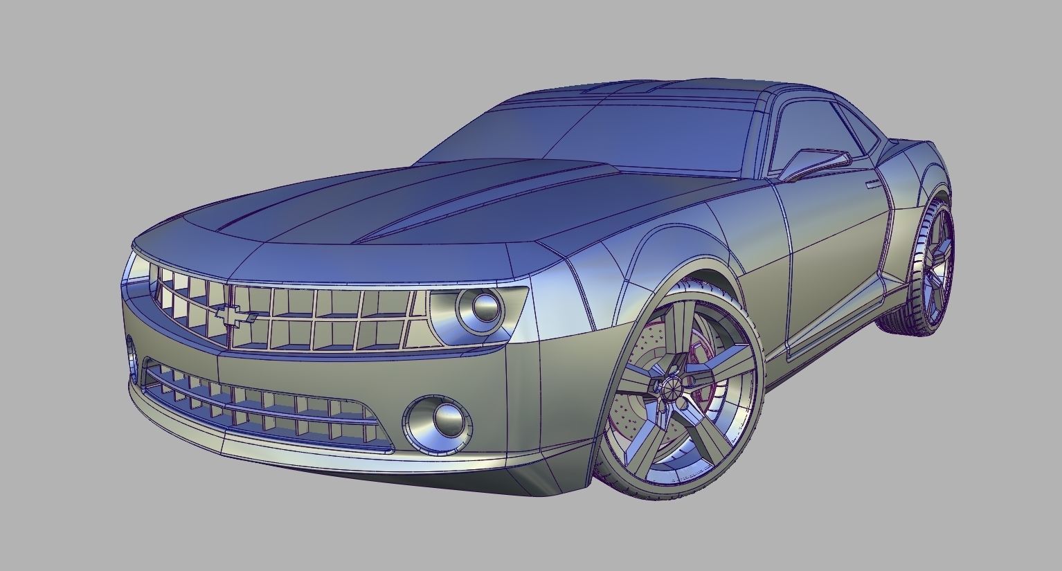 Chevrolet Camaro 2010 3D Model HIGH POLY 3D model | CGTrader