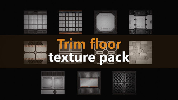 3D model Trim floor texture pack VR / AR / low-poly | CGTrader