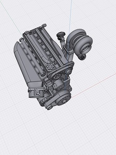 Nissan RB26 Engine 2 versions HKS Turbo and NA ITBs 3D model 3D ...