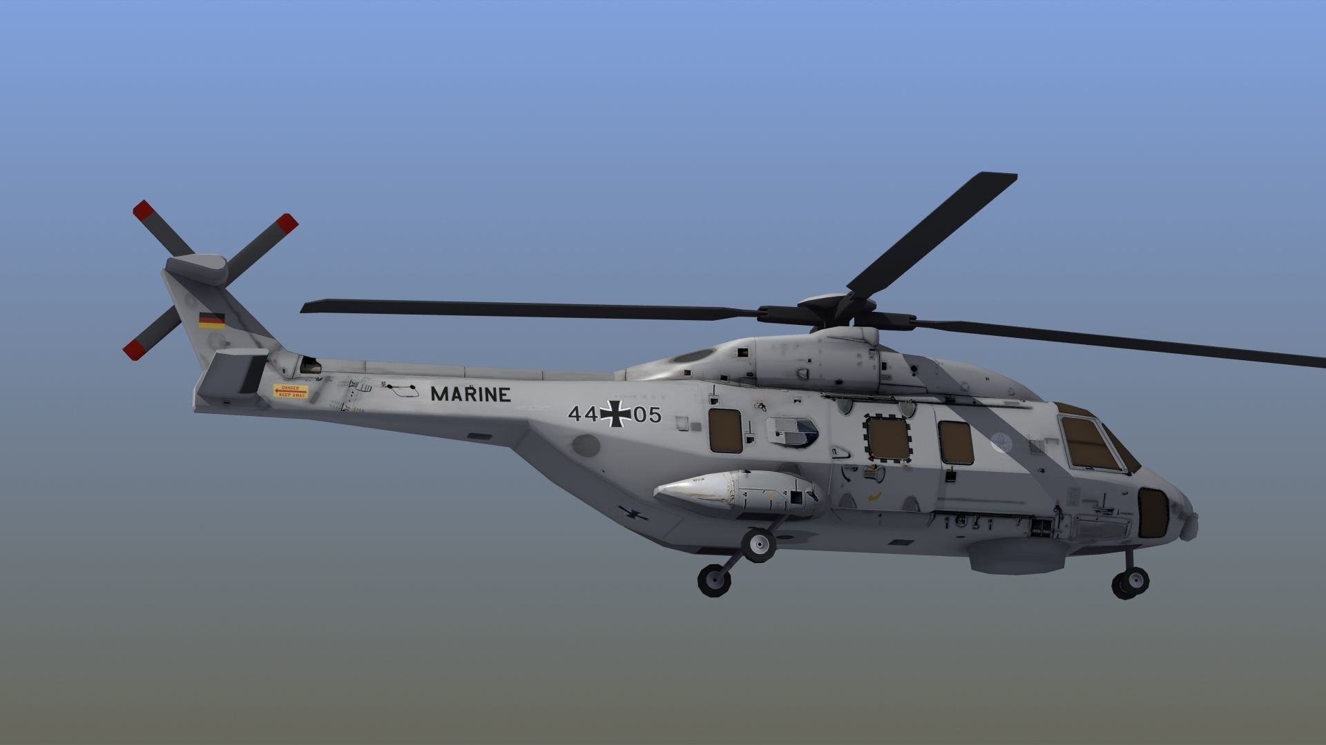 3D model NH90 Helicopter LD1 VR / AR / low-poly | CGTrader