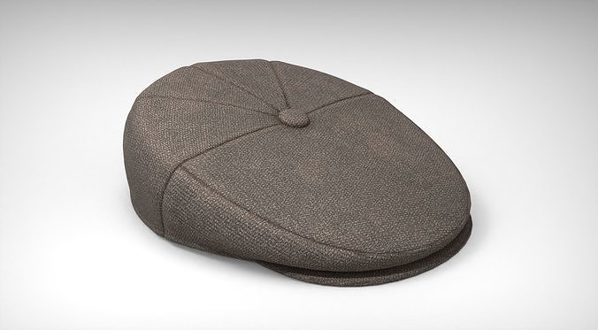 3D model flat cap VR / AR / low-poly | CGTrader
