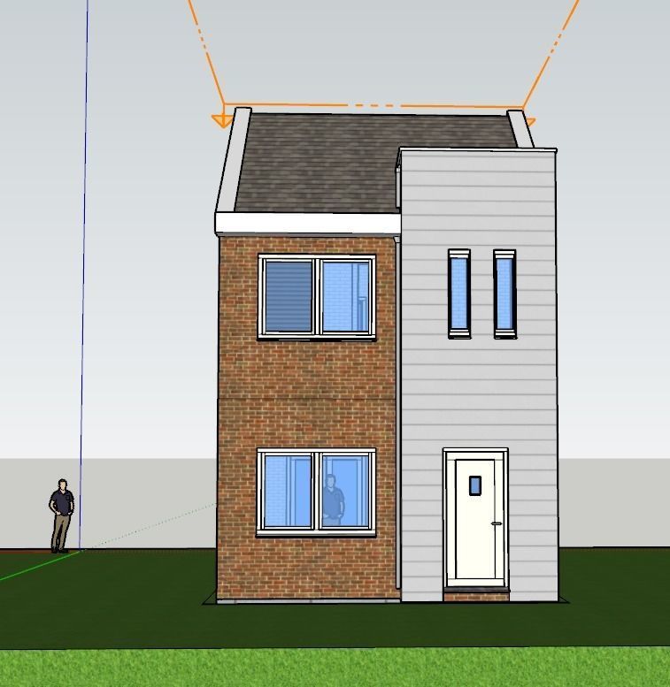 Basic Row house 3D model | CGTrader