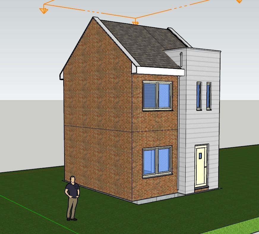 Basic Row house 3D model | CGTrader