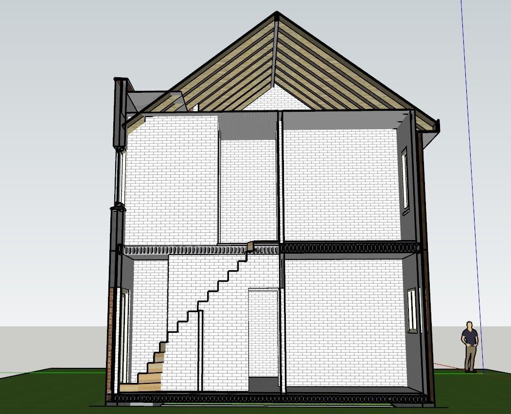 Basic Row house 3D model | CGTrader