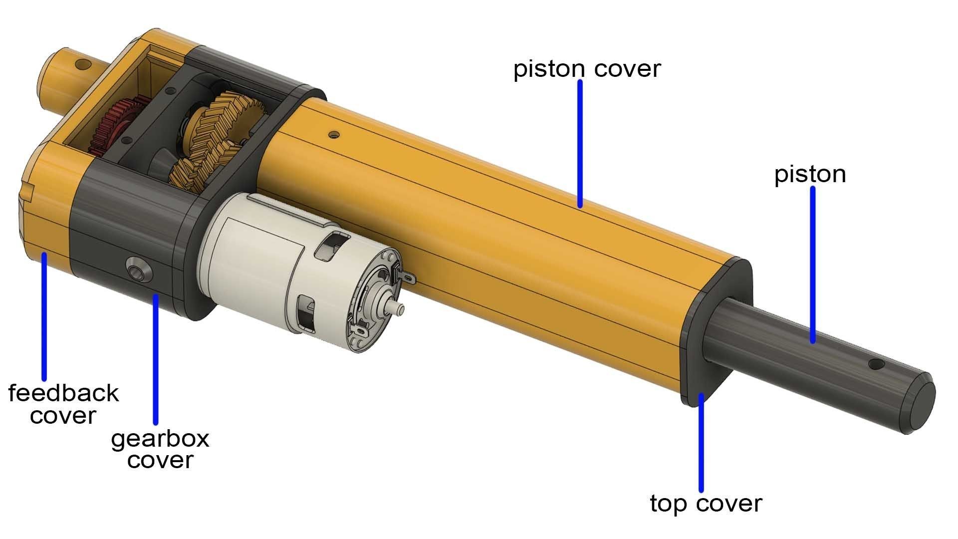 3D Printable Linear SERVO Actuator 3D model 3D printable | CGTrader