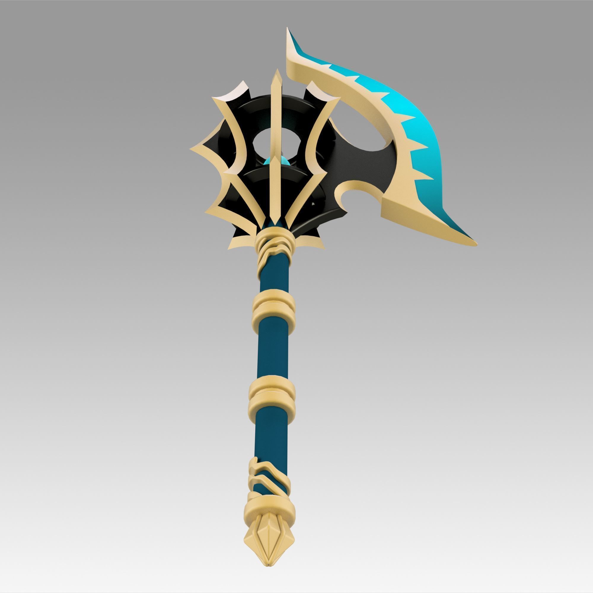 Fate Grand Order Berserker Darius III Two Hatchets 3D model 3D ...