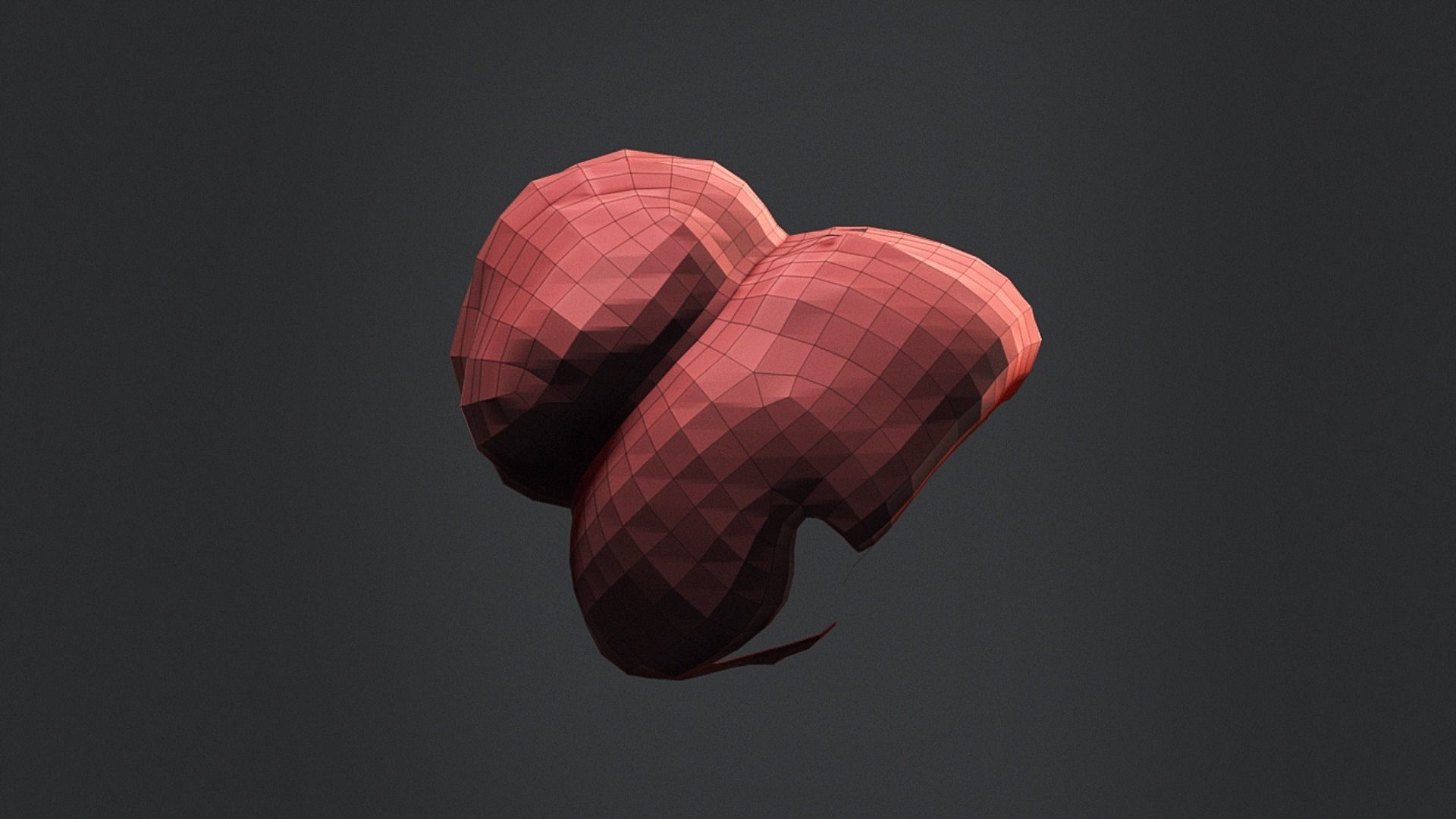 Hair - Low Poly Hairstyle Free Samples free VR / AR / low-poly 3D model ...