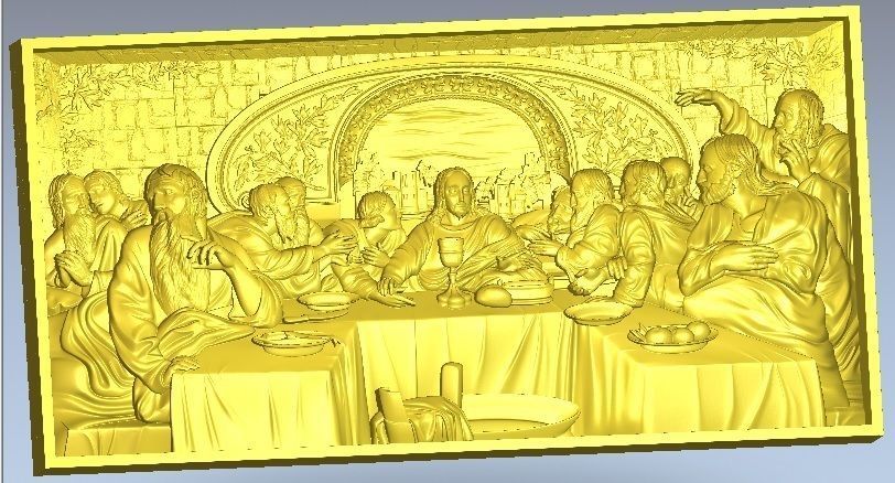 last supper relief 3D model | CGTrader
