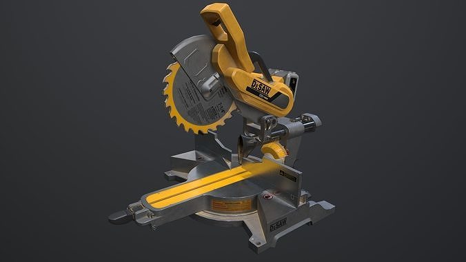 3D model Miter Saw game ready VR / AR / low-poly | CGTrader
