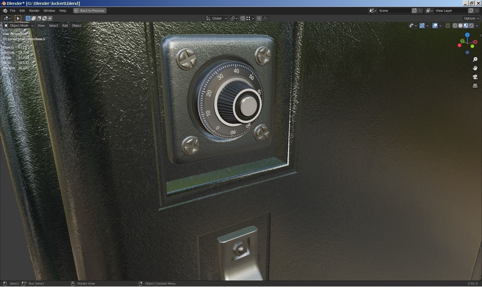 Two rigged lockers for a gym school workplace 3D model rigged | CGTrader
