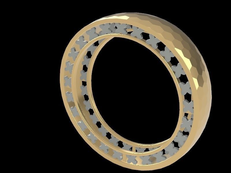 hammered texture ring stl file verified 3D model 3D printable | CGTrader