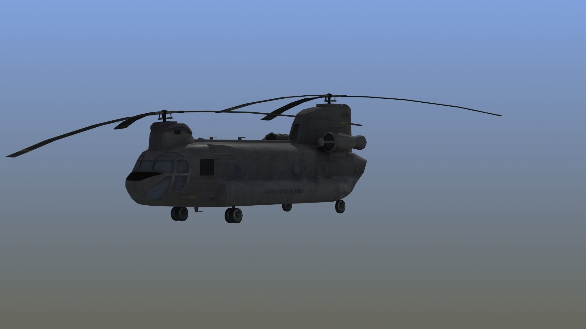 3D model CH47 Chinook Helicopter LD1 VR / AR / low-poly | CGTrader