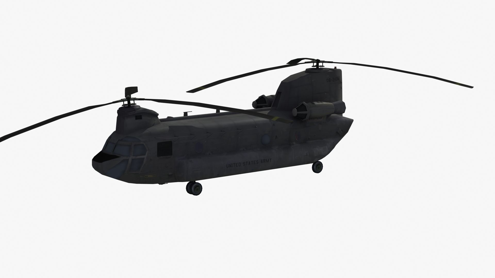 3D model CH47 Chinook Helicopter LD1 VR / AR / low-poly | CGTrader