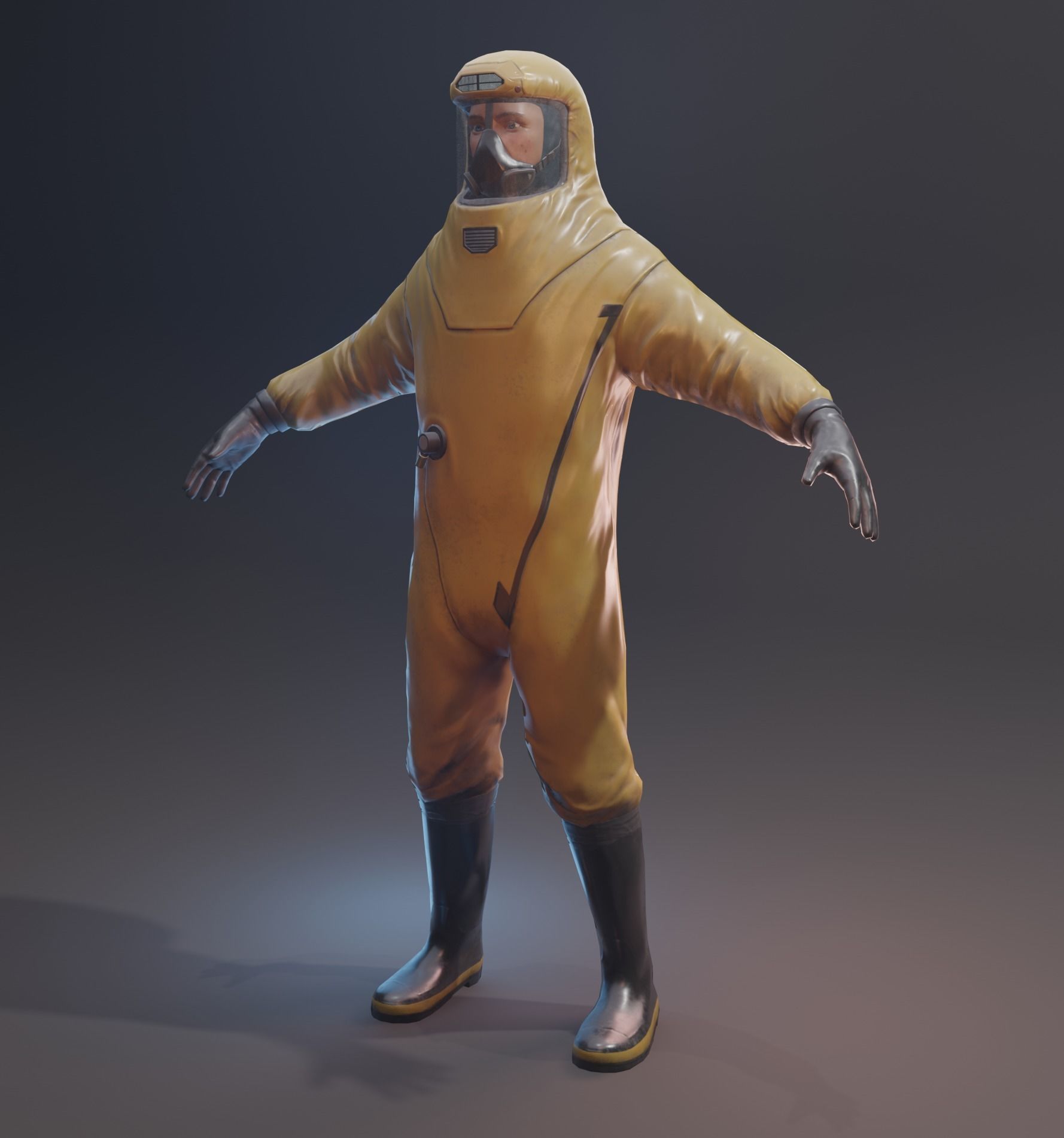 3D model Game-ready Biohazard suit VR / AR / low-poly | CGTrader
