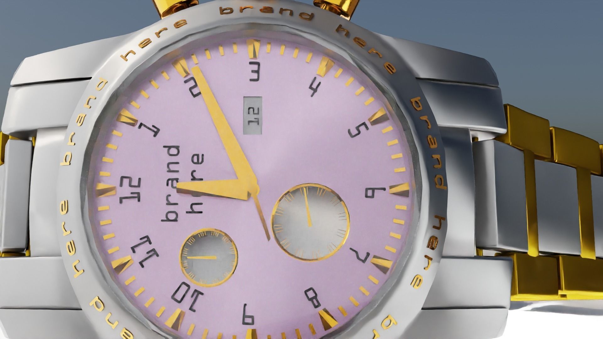 3D unbranded watch 3D model rigged | CGTrader