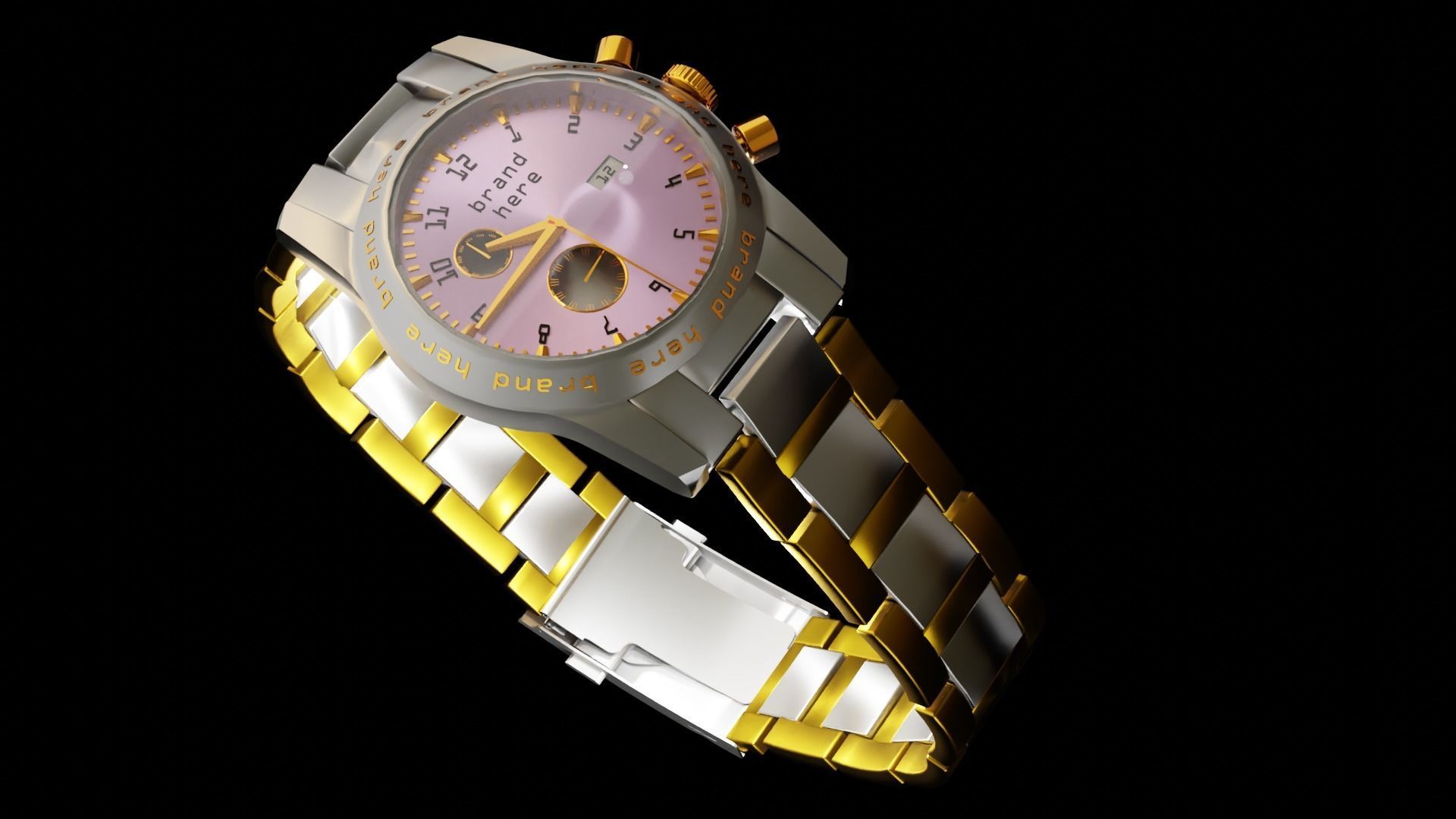 3D unbranded watch 3D model rigged | CGTrader