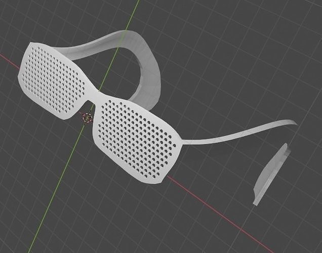 Lenseless Glasses 3D model 3D printable | CGTrader