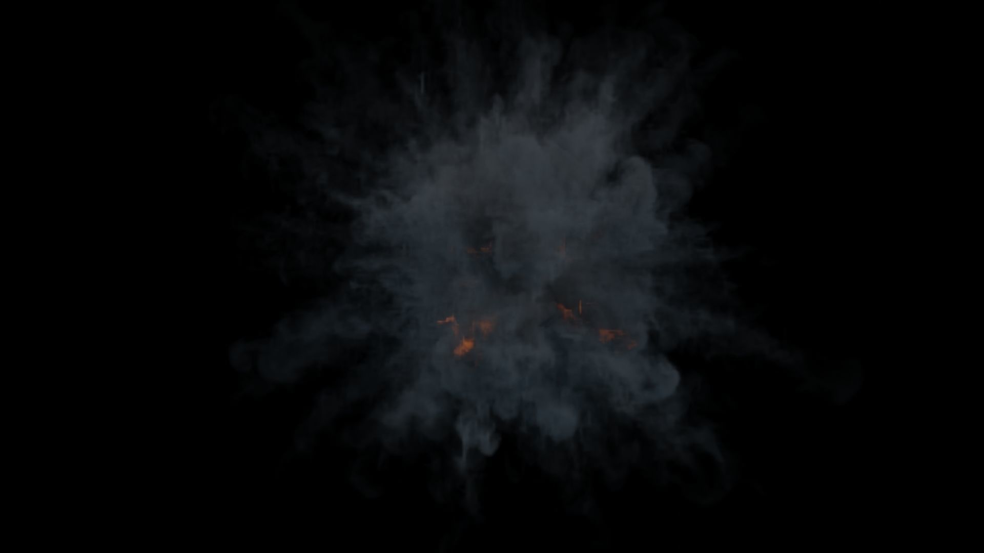 3D model Small Aerial Explosion Simulation VR / AR / low-poly | CGTrader