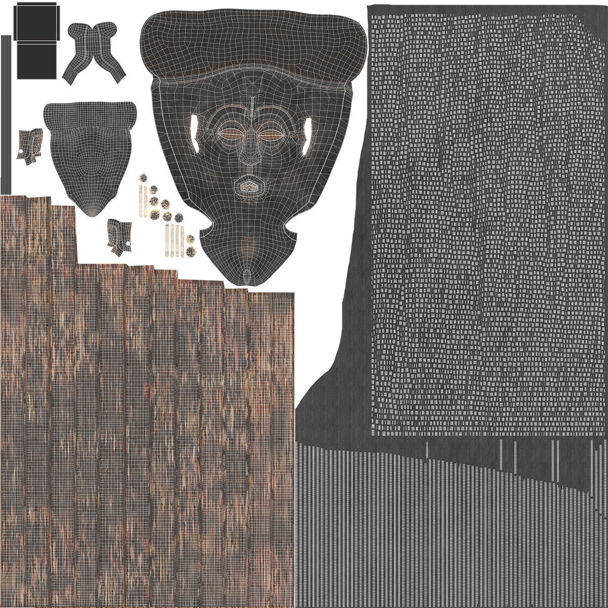 Full African Masks Collection 3D model | CGTrader