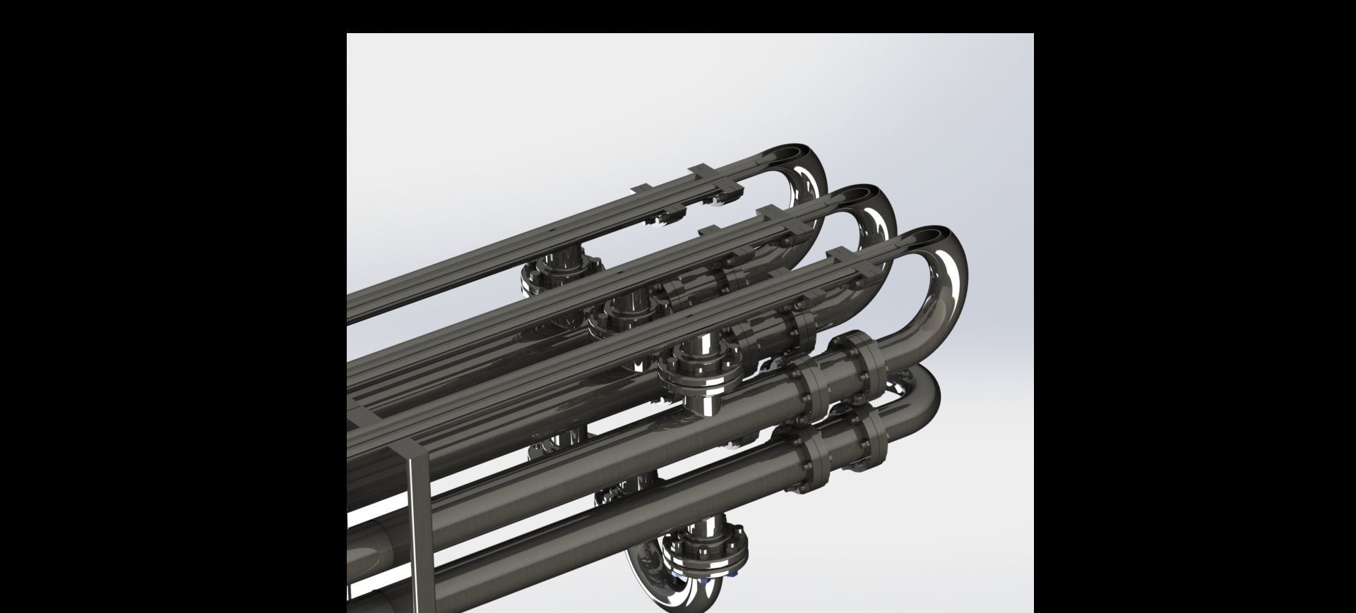 Double Pipe Heat Exchanger HAIRPIN 3D model | CGTrader